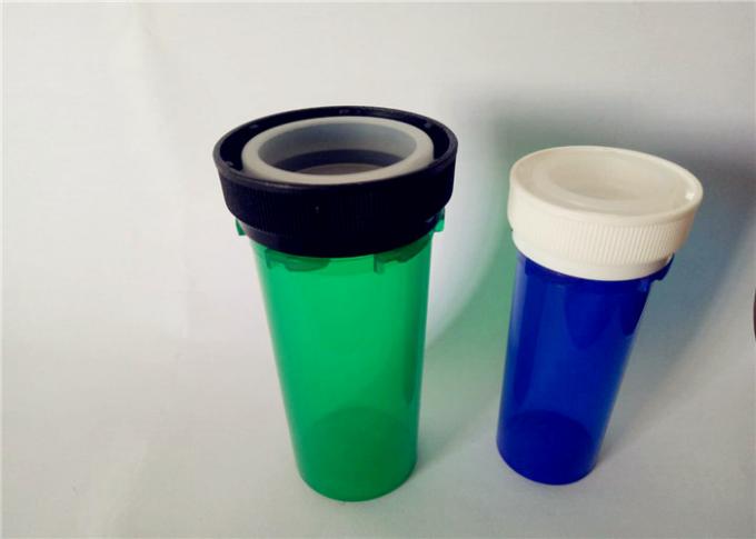 8 Sizes Amber Child Resistant Vials , Translucent Color Child Proof ...
